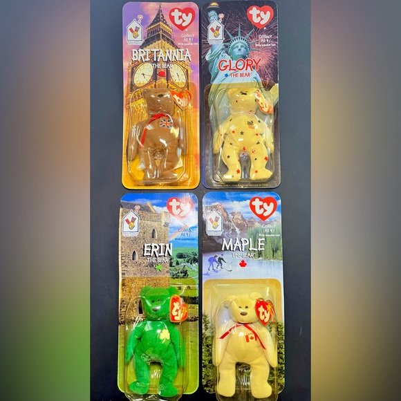 Ty | Toys | Vintage Mcdonald Mini Ty Beanie Bears Complete Set Glory ...